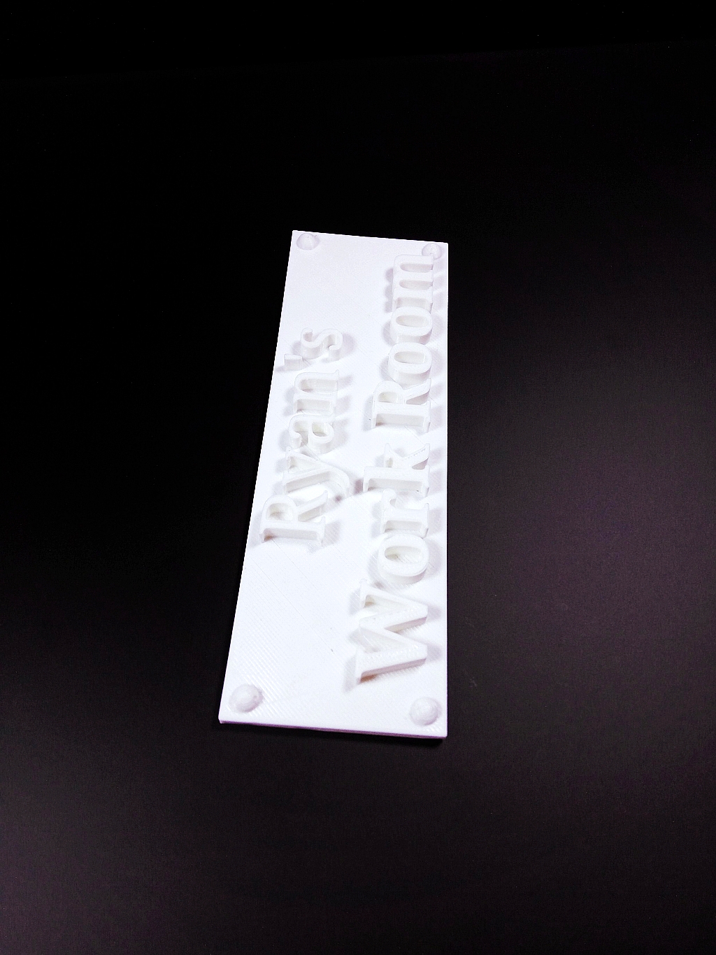 3D Printable Work Room Sign by Ryan Smith