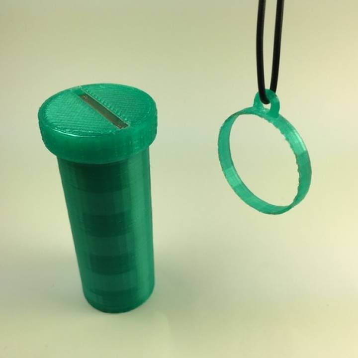 3D Printable Quarter Holder/Dispenser with Travel Ring by Henry Qiu