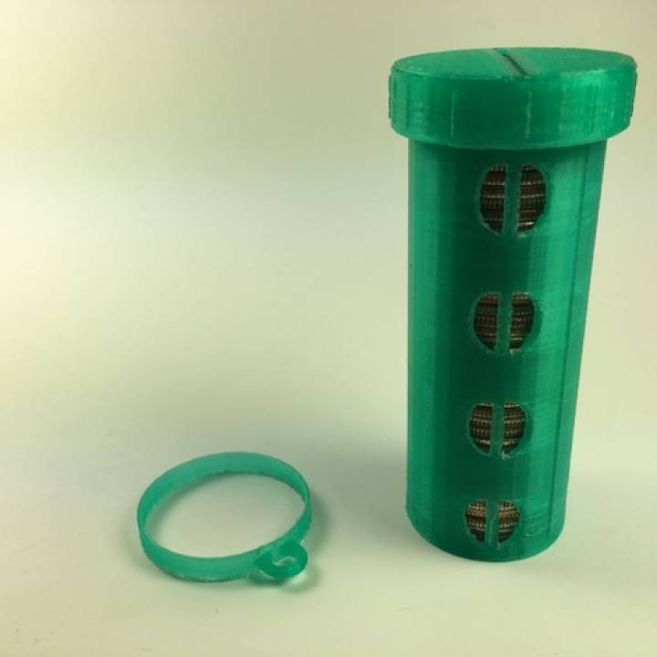 3D Printable Quarter Holder/Dispenser with Travel Ring by Henry Qiu