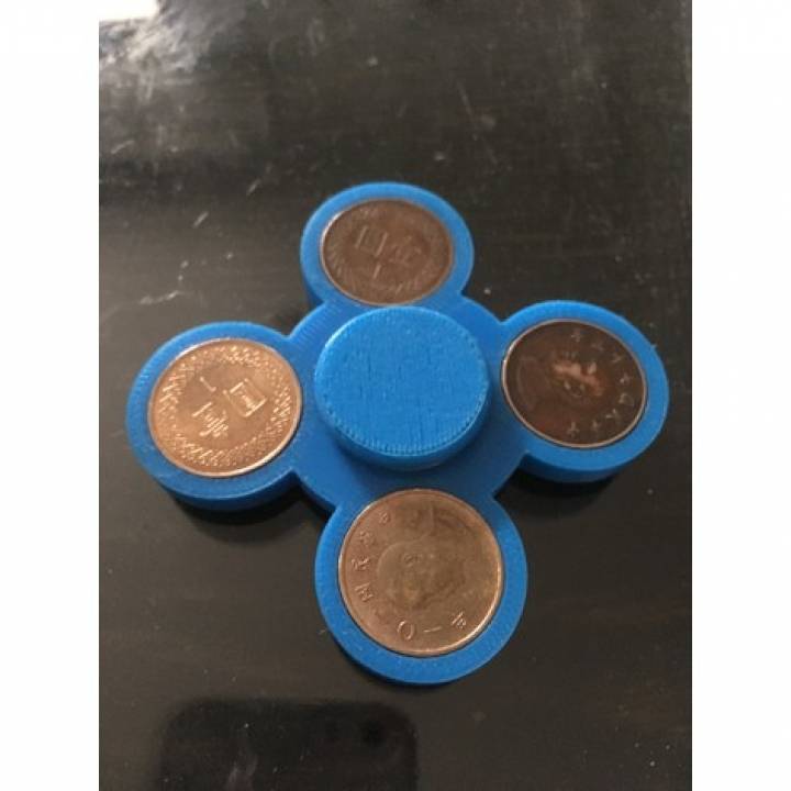 3D Printable hand spinner with TW dollars by chao henry