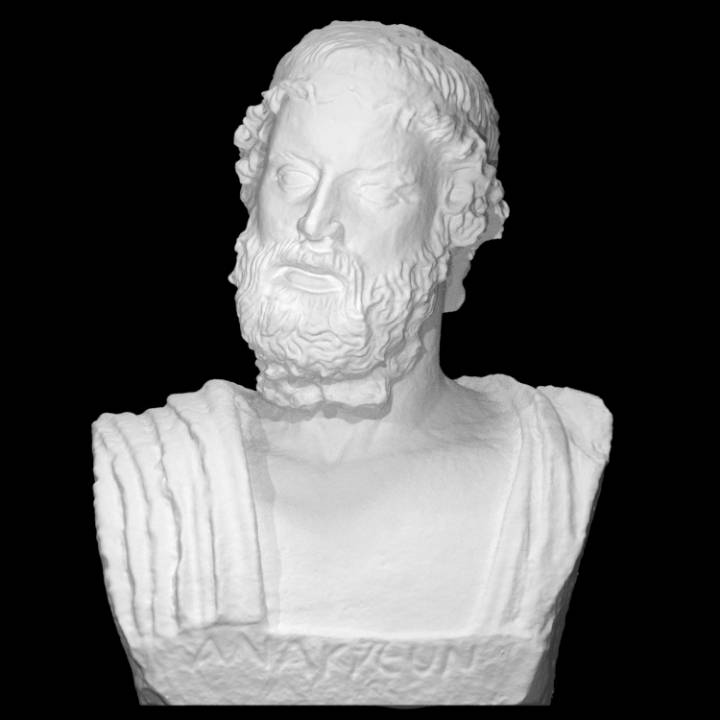 3D Printable Herm of Anacreon by Scan The World