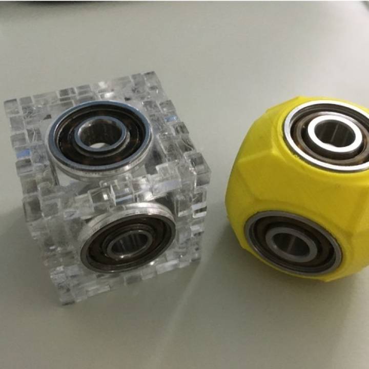 3D Printable LASER cutting fidget cube by chao henry