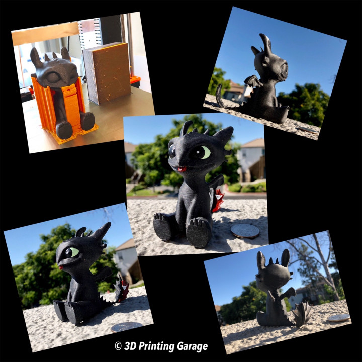 3D Print of Toothless by Elsa7