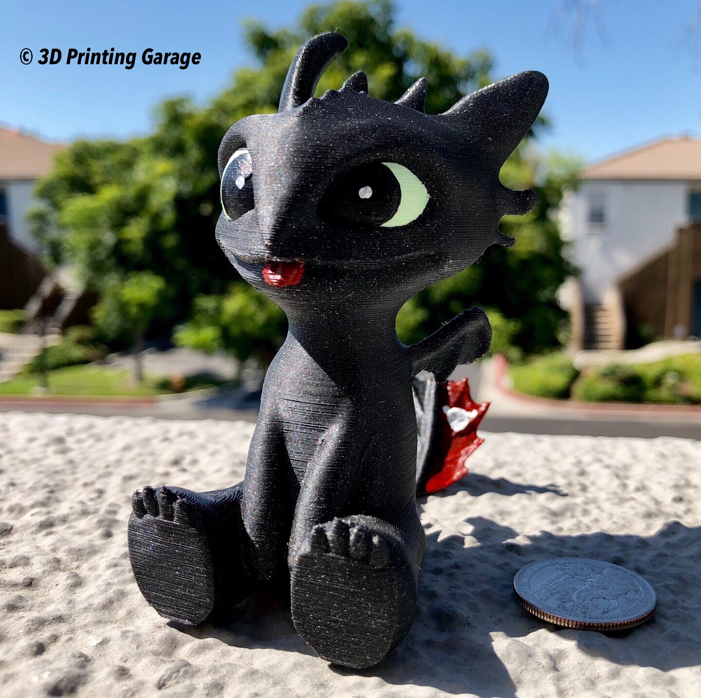 3D Printable Toothless by Henry Qiu