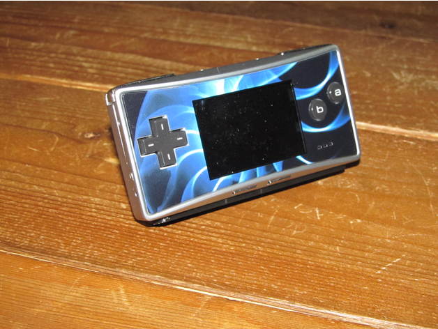 3D Printable Minimalist GameBoy Micro Stand by Fluffy