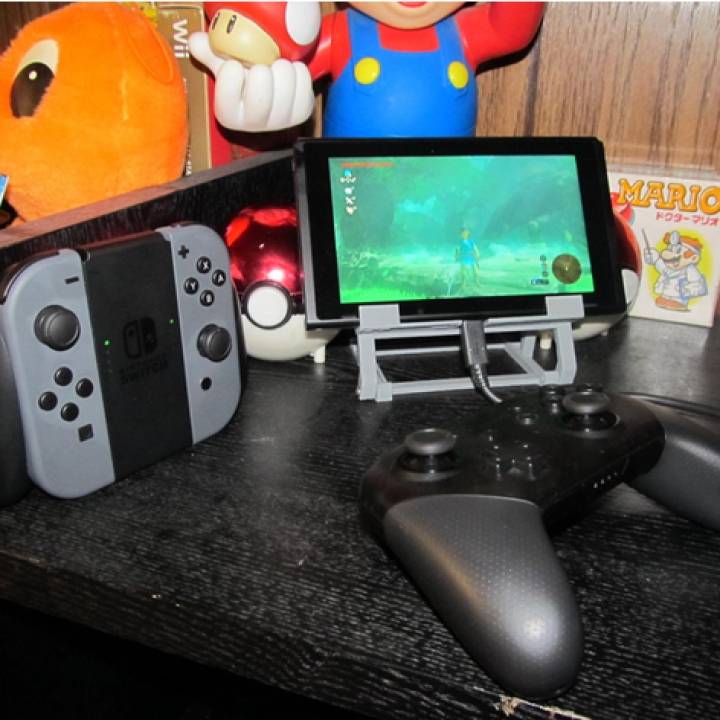 3D Printable Adjustable Nintendo Switch Stand by Fluffy