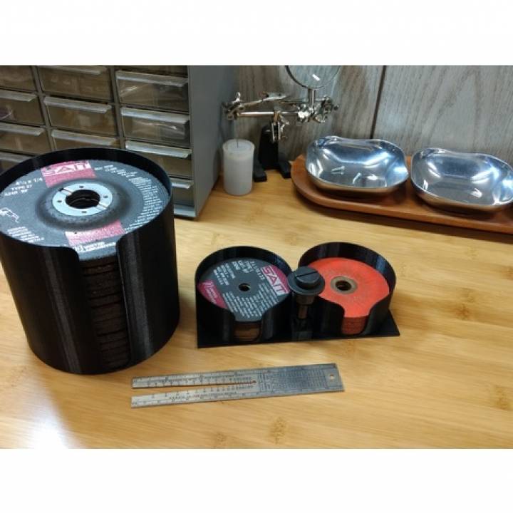 3D Printable Grinding Wheel and Cutting Disk Holders by Fluffy
