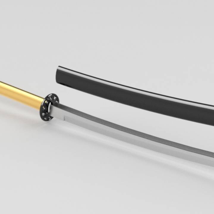 3D Printable Katana kit by Sander de Jong