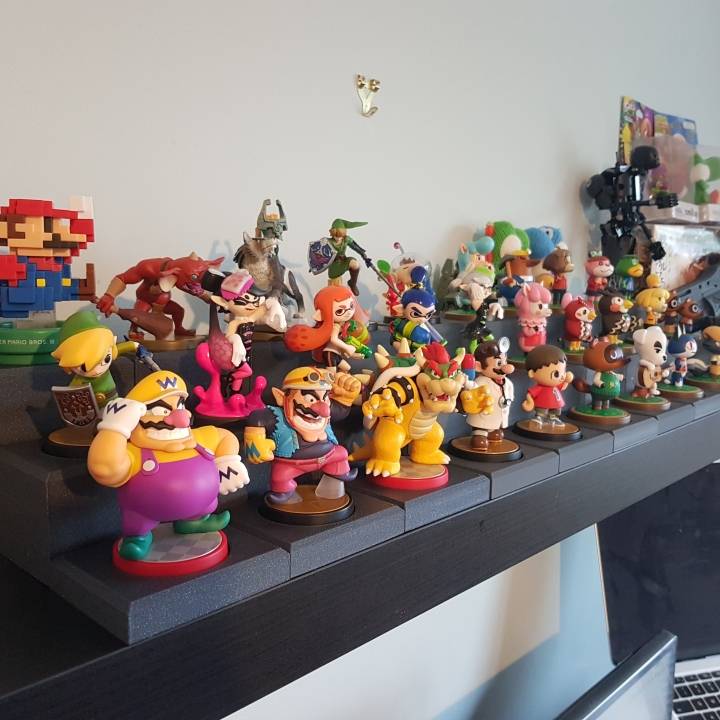 3D Printable Nintendo Amiibo Tiered Stands. by David Kidd