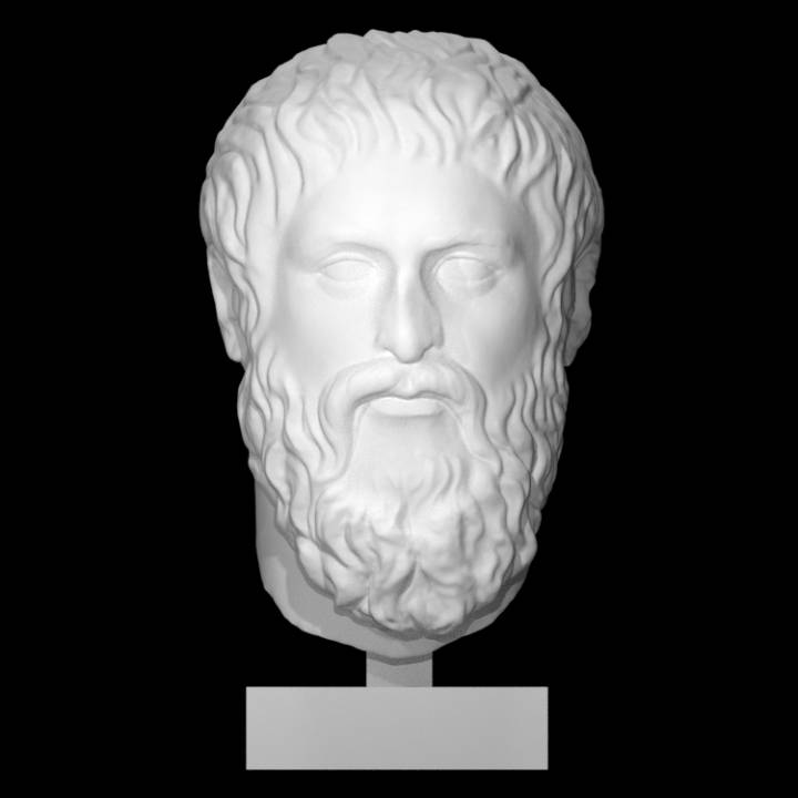 3D Printable Portrait of Plato by Scan The World