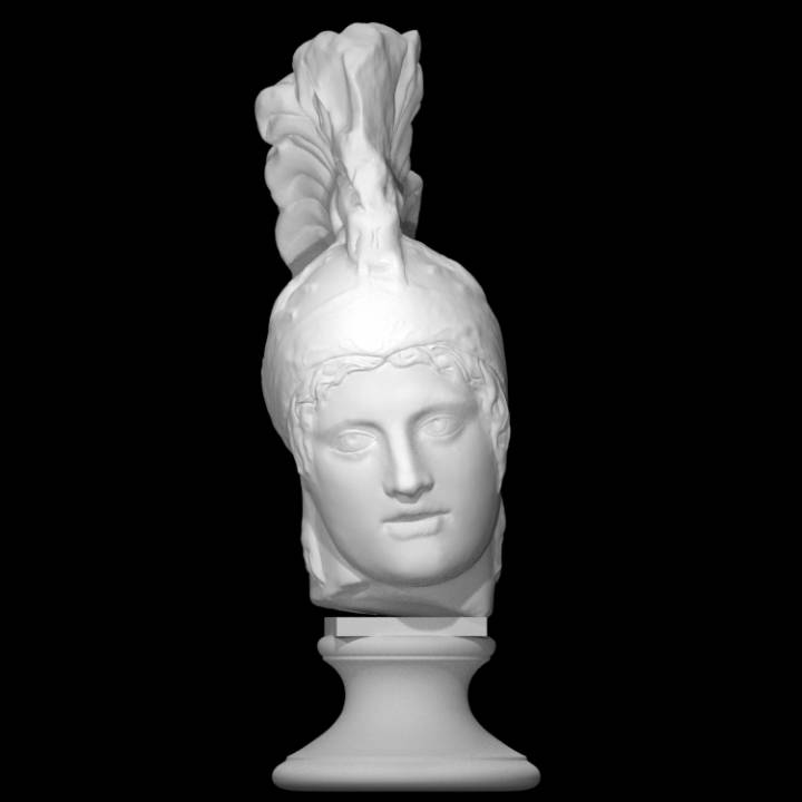 3D Printable Head of Ares by Scan The World