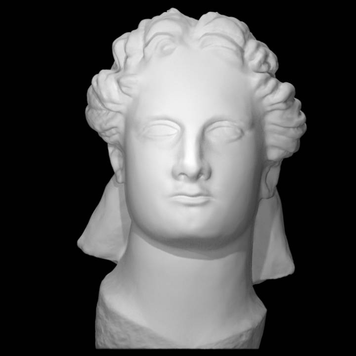 3D Printable Head of Apollo by Scan The World