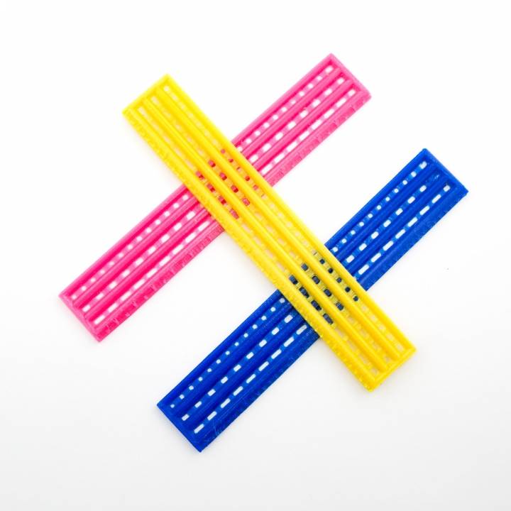3D Printable Dashed Ruler by New Matter