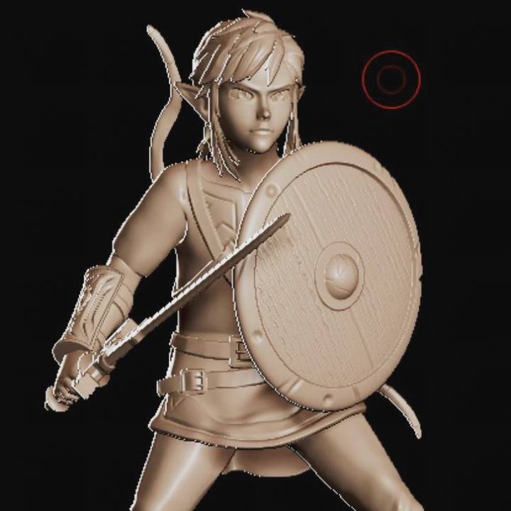 3D Printable Link - Breath of the Wild by Benjamin Burton