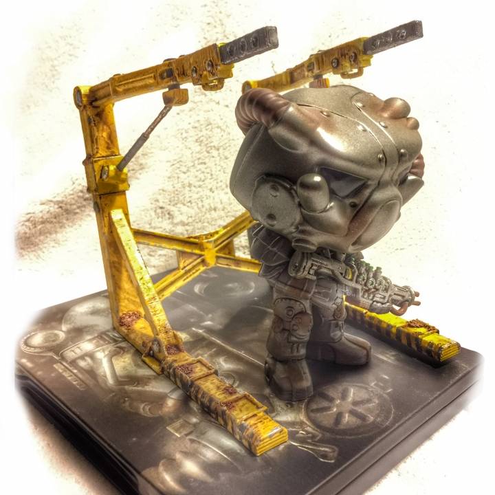 3D Printable Funko POP! Fallout 4 Power Armor Station by Raleigh Shade