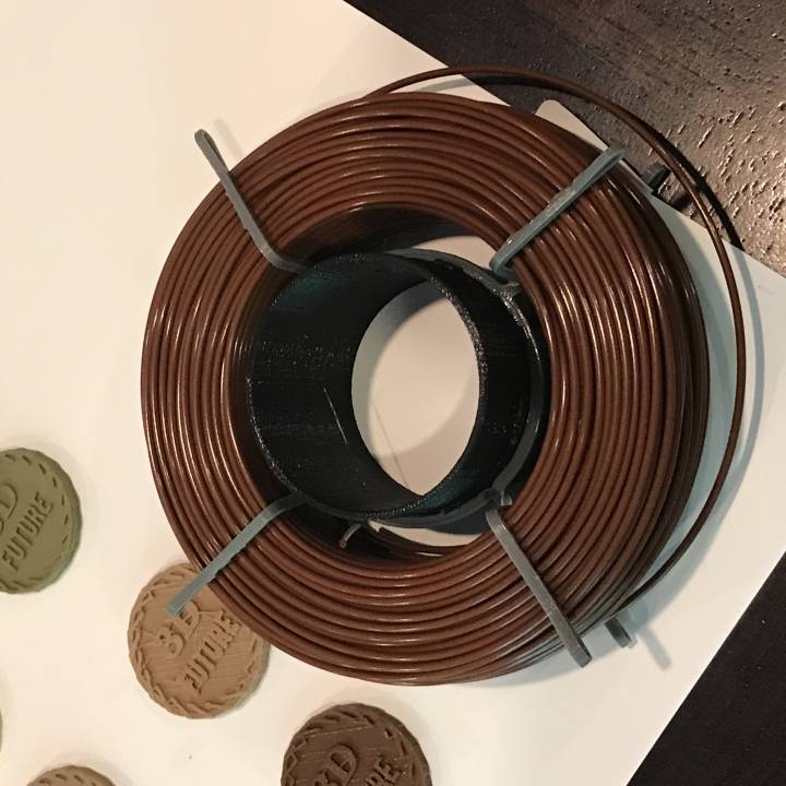 3D Printable 5 Dollar filament spool adapter by John Greybeard