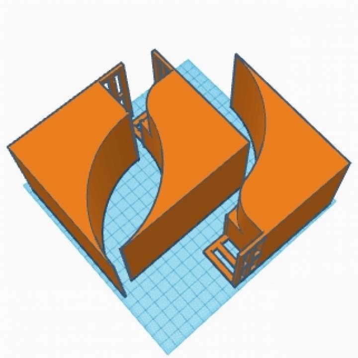 3D Printable Fingerboard Half Pipe/Quarter Pipe by Will Curry