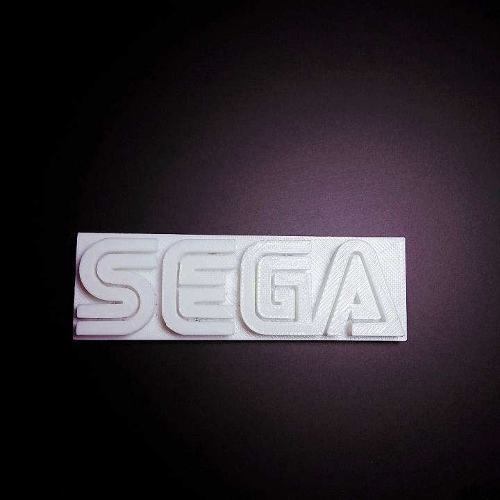 3D Printable SEGA logo by Ryan Smith