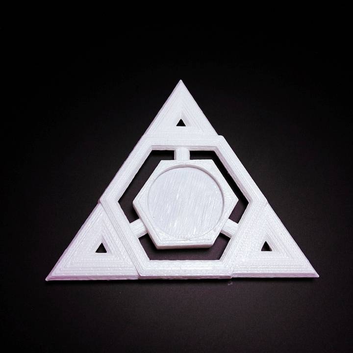 3D Printable Hexagon Fidget Spinner by Pál Donát