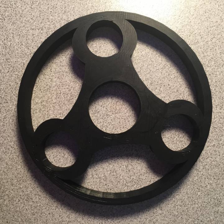 3D Printable Fidget Spinner Toy by Cam