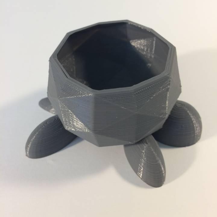 3D Printable Turtle Planter V2 by Yvette Bolder