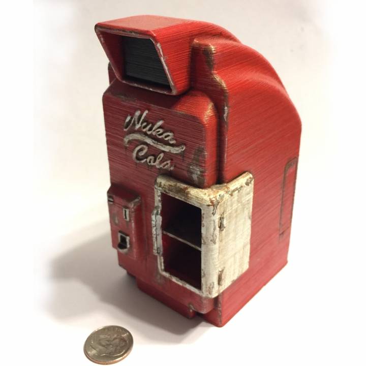 3D Printable Fallout 4 Nuka-Cola Machine (1:18 Scale) with Nuka-Cola ...
