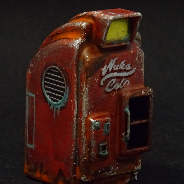 3D Print of Fallout 4 Nuka-Cola Machine (1:18 Scale) with Nuka-Cola ...