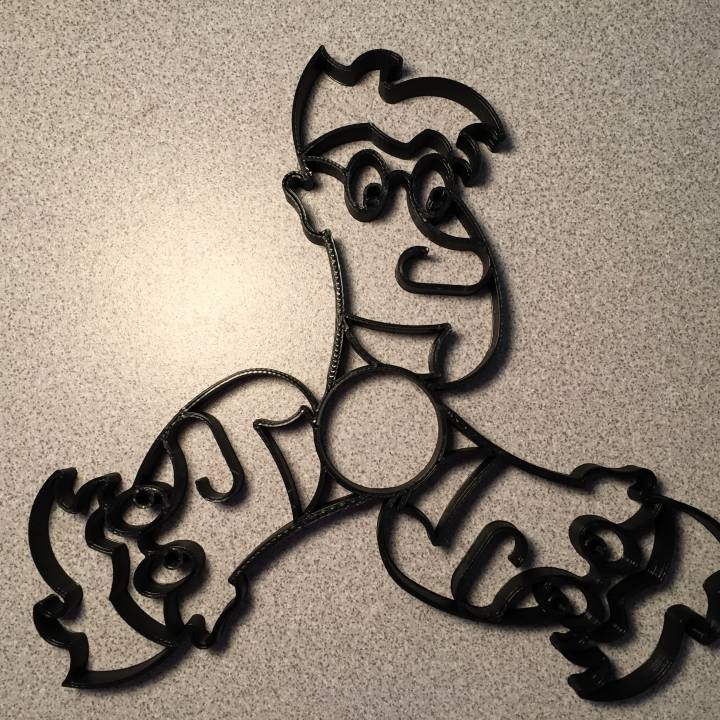 3D Printable Freindly face fidget spinner by Jaiman Bhardwaj