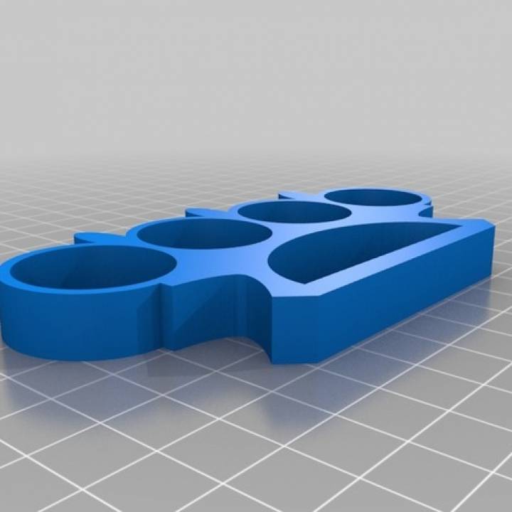 3D Printable Knuckle Duster by Jaco Engelbrecht