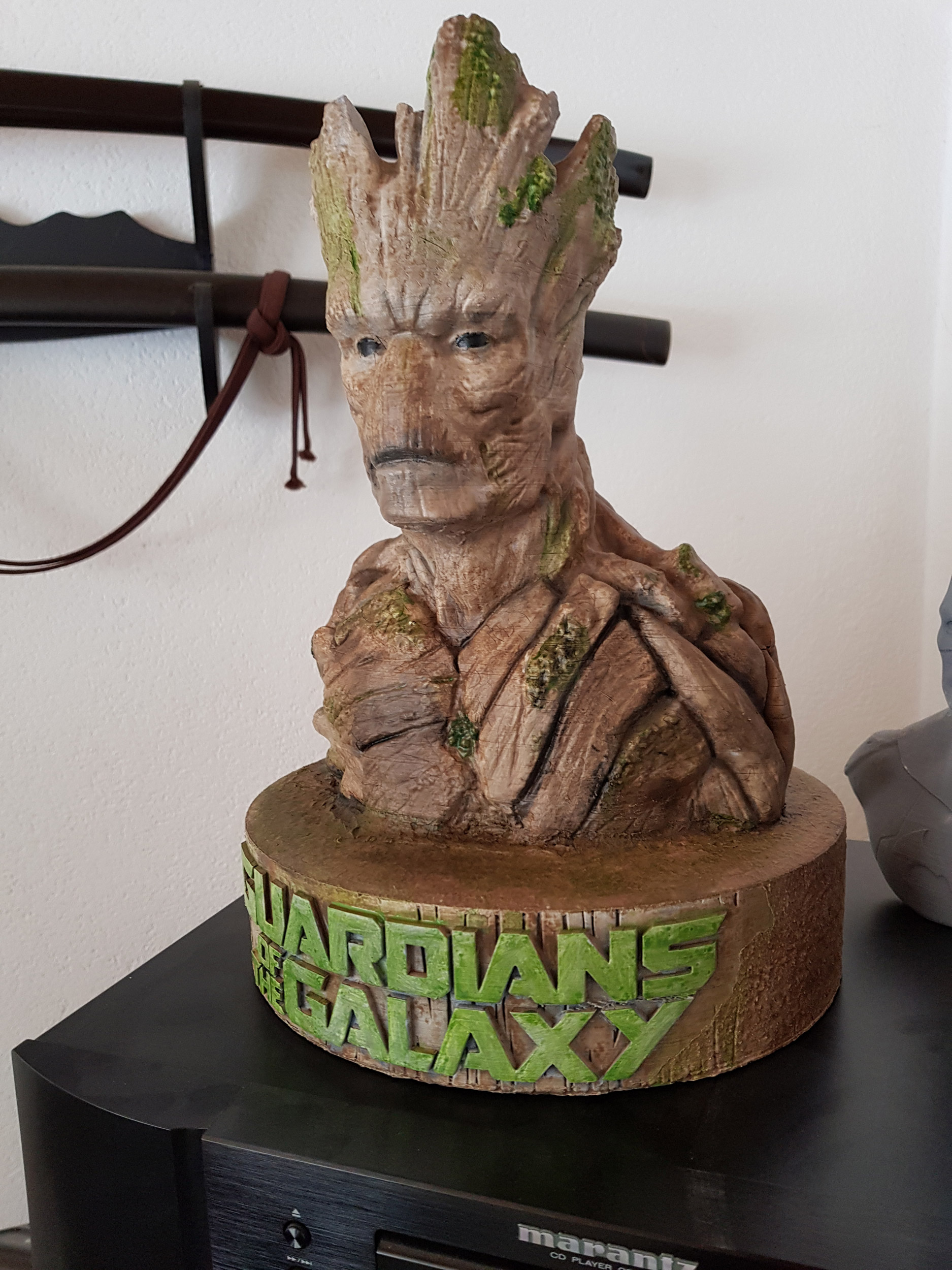 3D Printable Stand for Groot bust by Bob Justice