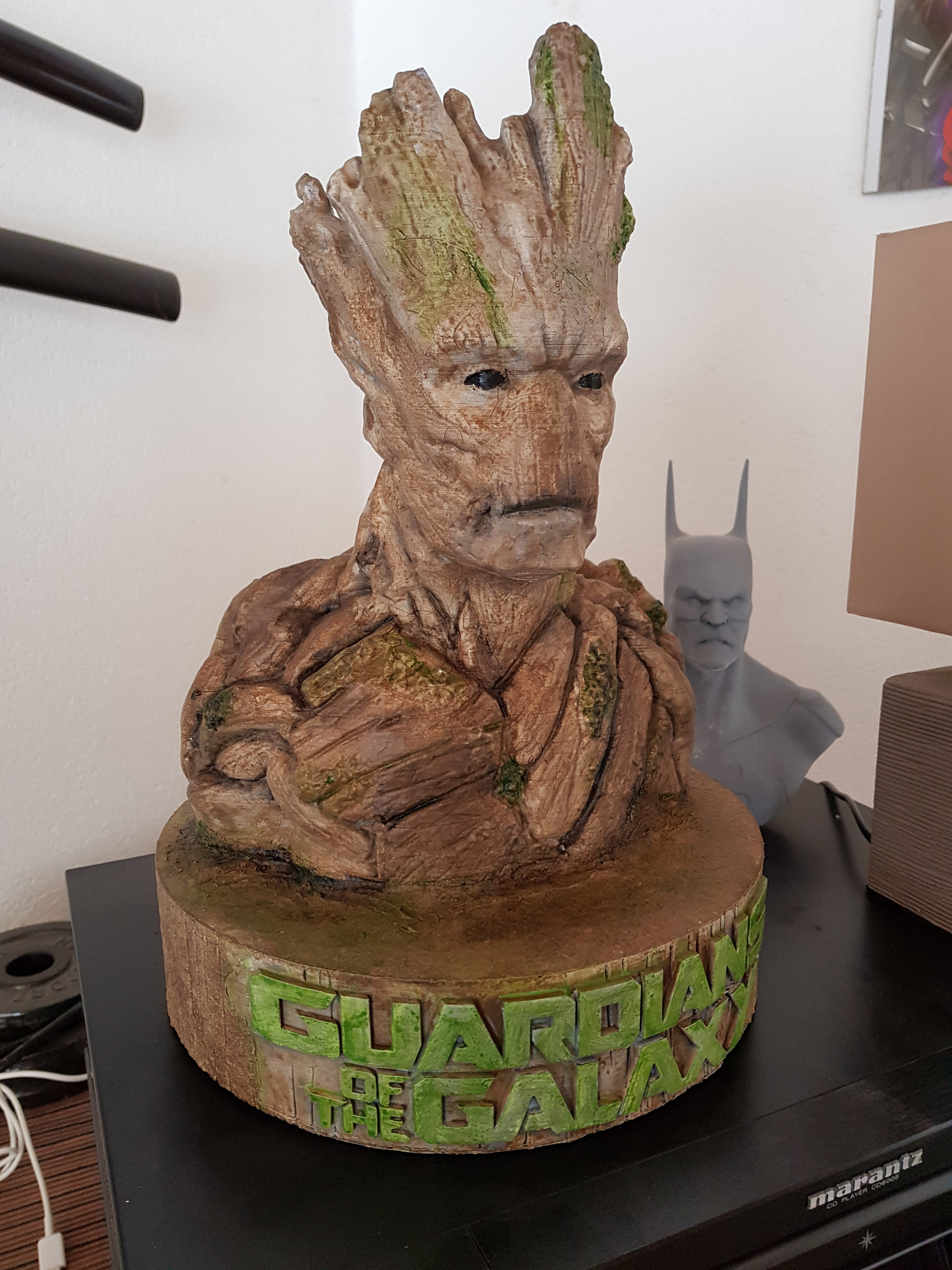 3D Printable Stand for Groot bust by Bob Justice