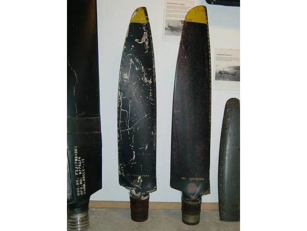 3D Printable Spitfire Propeller 1:4 scaled model by Alex Ng