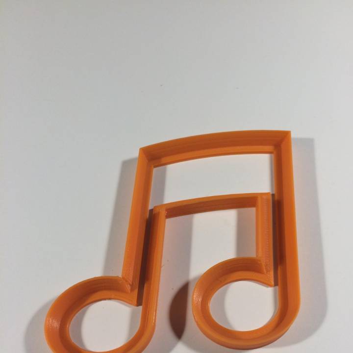 3D Printable Music cookie cutter by Mathis