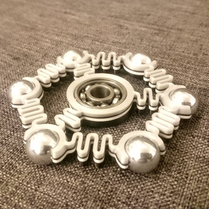 3D Printable Flexi Fidget Hand Spinner by Squi Rrel
