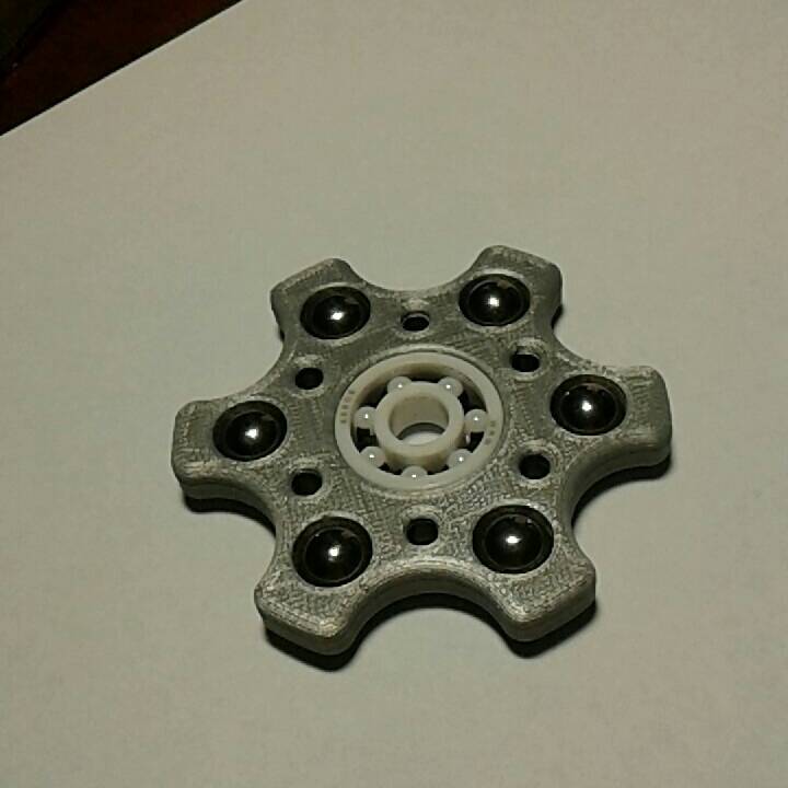 3D Printable Gear Spinner by Christopher Moore