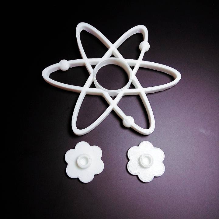 3D Printable Atomic Fidget by Aidan Eclavea