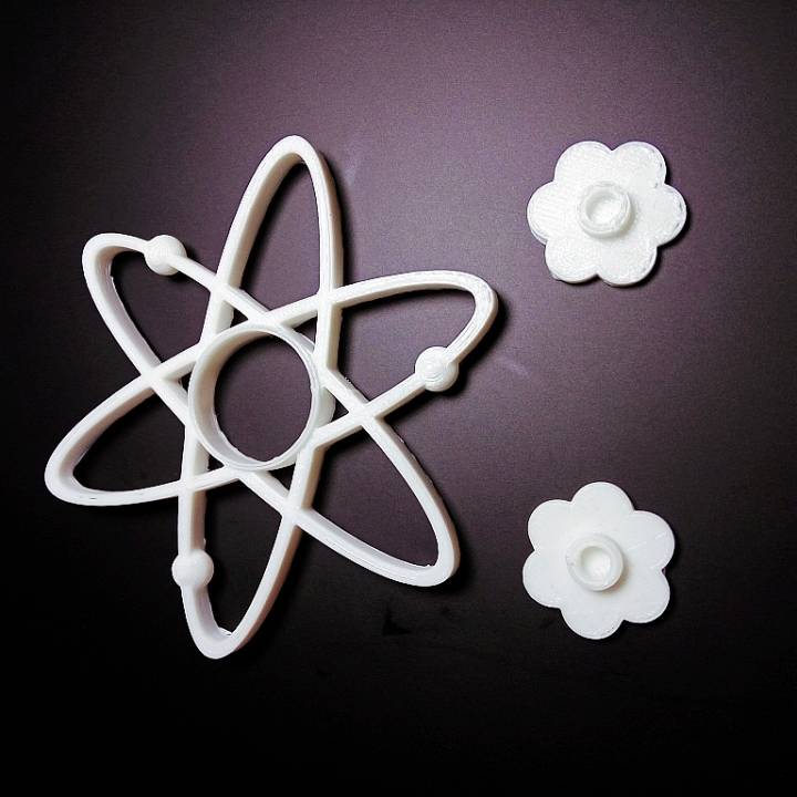 3D Printable Atomic Fidget by Aidan Eclavea
