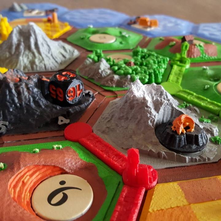 3D Printable Dragonslayers (variant: settler of catan) by Moe Zarrella