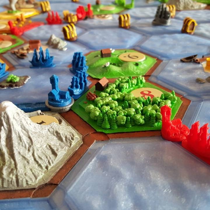 3D Printable the tresure hunters (scenario: settler of catan) by Moe ...