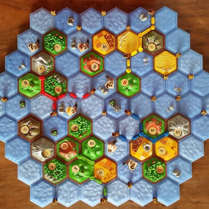 3D Printable the tresure hunters (scenario: settler of catan) by Moe ...
