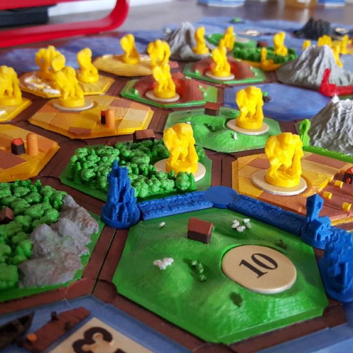 3D Printable the desert ogres (scenario: settler of catan) by Moe Zarrella