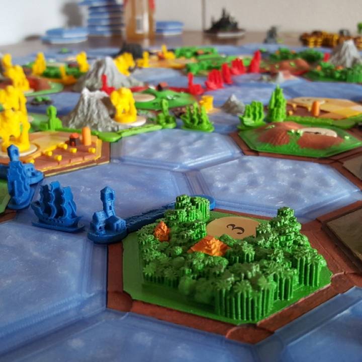 3D Printable the desert ogres (scenario: settler of catan) by Moe Zarrella