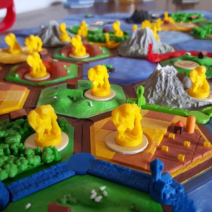 3D Printable the desert ogres (scenario: settler of catan) by Moe Zarrella