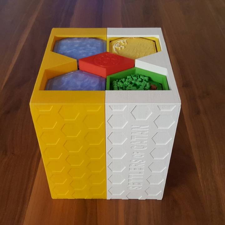 3D Printable storage settler of catan by Moe Zarrella