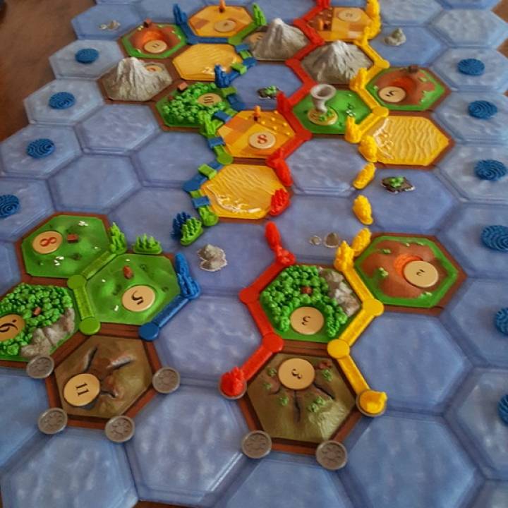 3D Printable the great race (scenario: settler of catan) by Moe Zarrella
