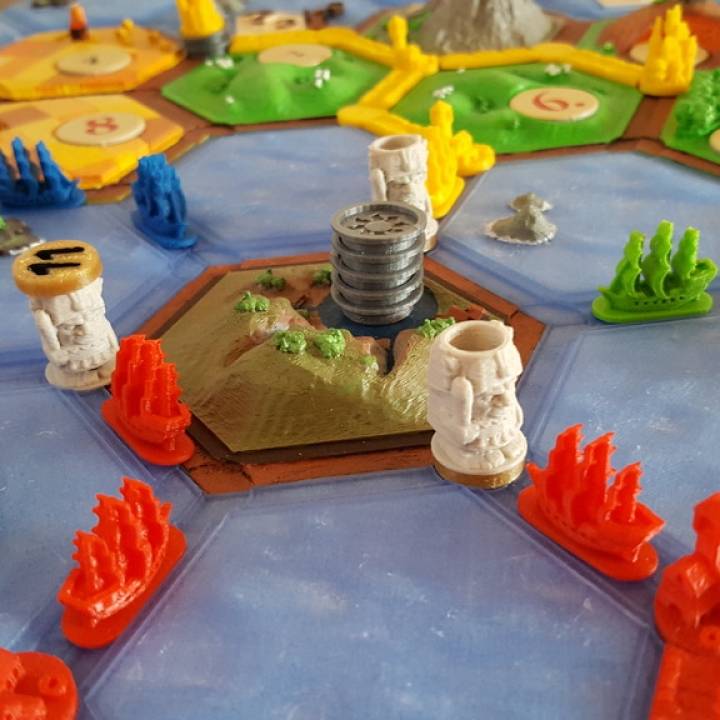 3D Printable el dorado (scenario: settler of catan) by Moe Zarrella