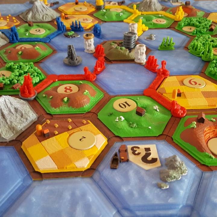 3D Printable el dorado (scenario: settler of catan) by Moe Zarrella