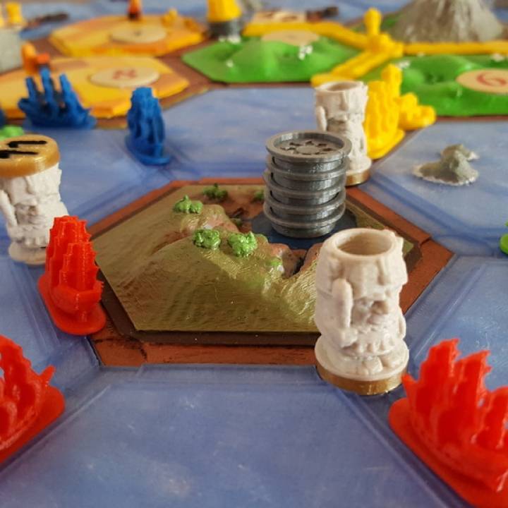 3D Printable el dorado (scenario: settler of catan) by Moe Zarrella