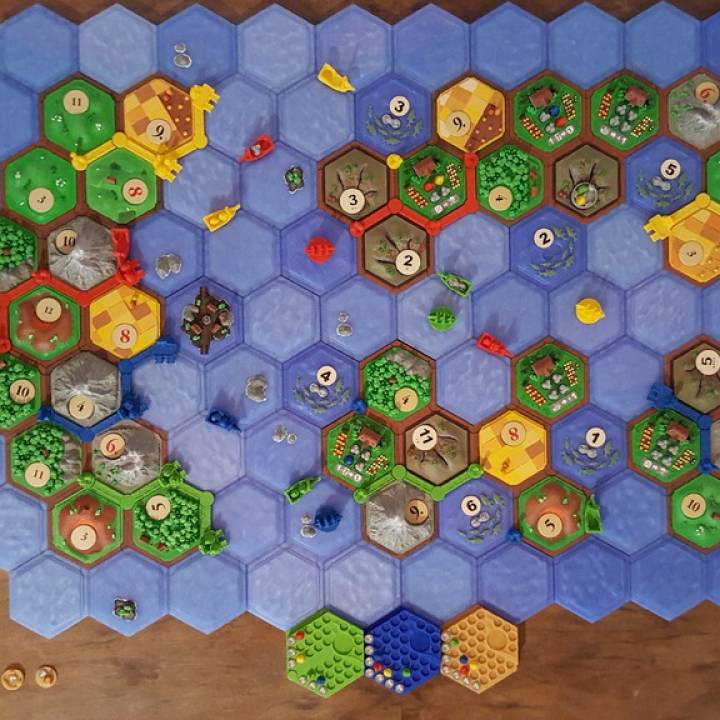 3D Printable Explorers & pirates (expansion for settlers of catan) by ...