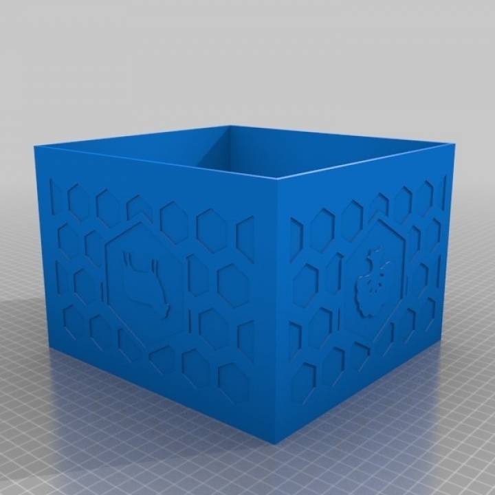 3D Printable storage settler of catan (interlocking tiles) by Moe Zarrella